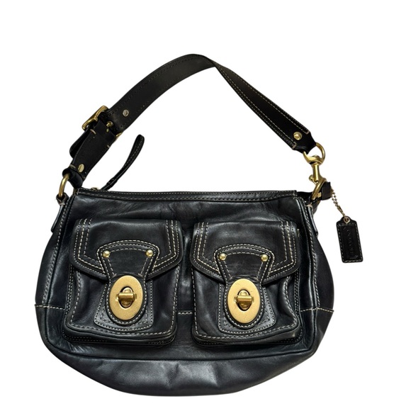 Coach | Bags | Vintage Coach Legacy Black Leather Purse 65th ...